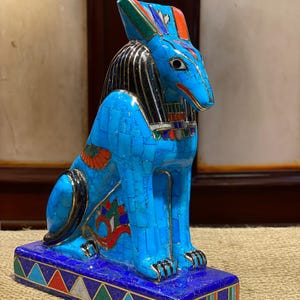 Seth Handcrafted Egyptian God Seth Statue - Stone Figurine-ancient ...