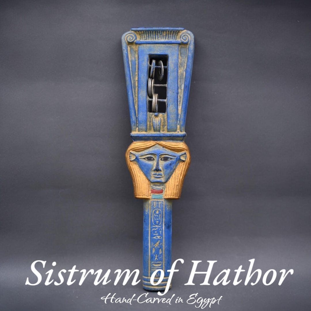 Unique Sistrum of Hathor Goddess of Beauty,protection in the Ancient ...