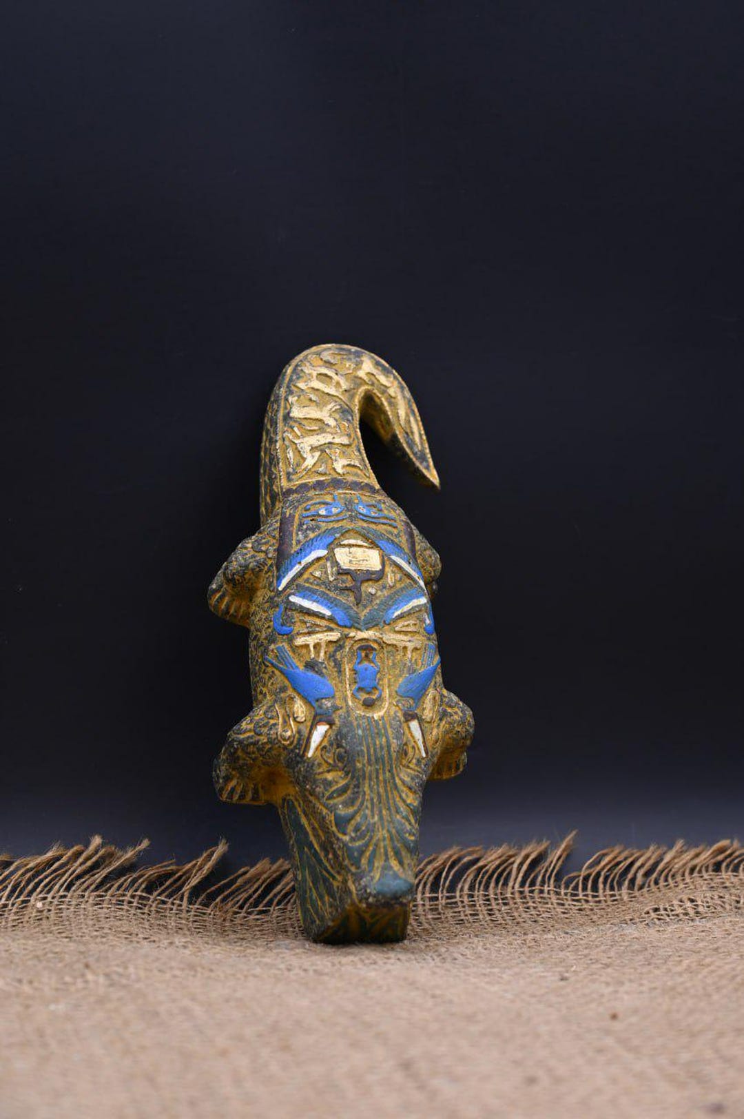 Sobek Statue Ancient Egyptian Mythology, Egyptian Crocodile , Symbol of ...