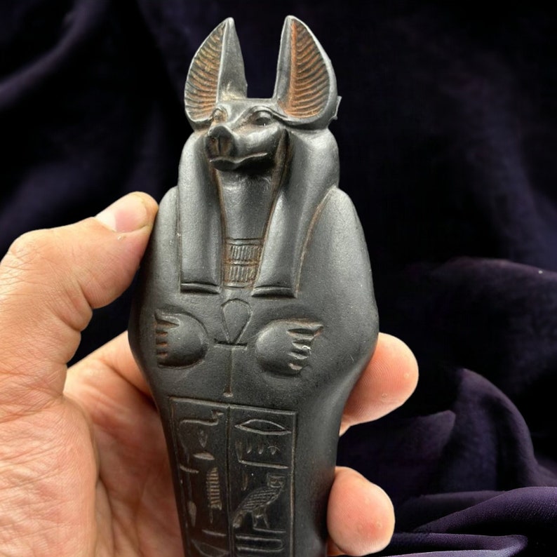 Anubis God Statue Ancient Egyptian Deity Figurine Finest Stone ...