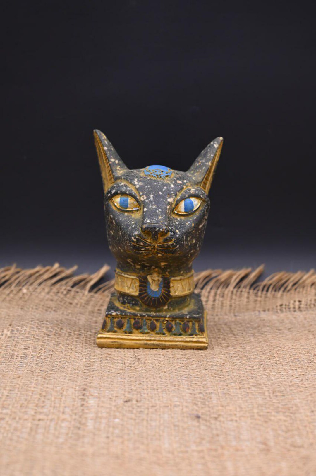 Head Statue of the Goddess Bastet Ancient Egyptian, Goddess of ...