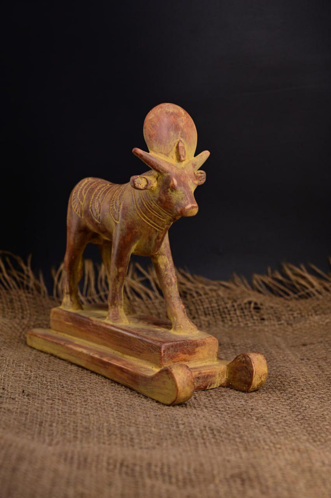 Goddess Hathor Statue: Egyptian Cow Deity Replica - Etsy