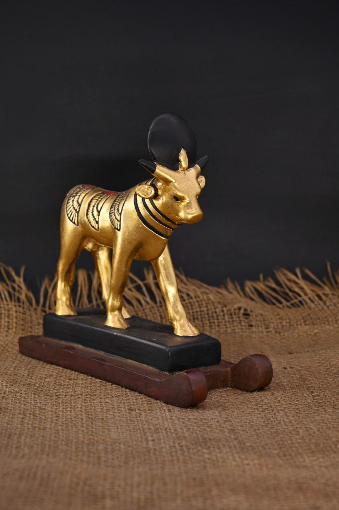 Goddess Hathor Statue: Egyptian Cow Deity Replica - Etsy