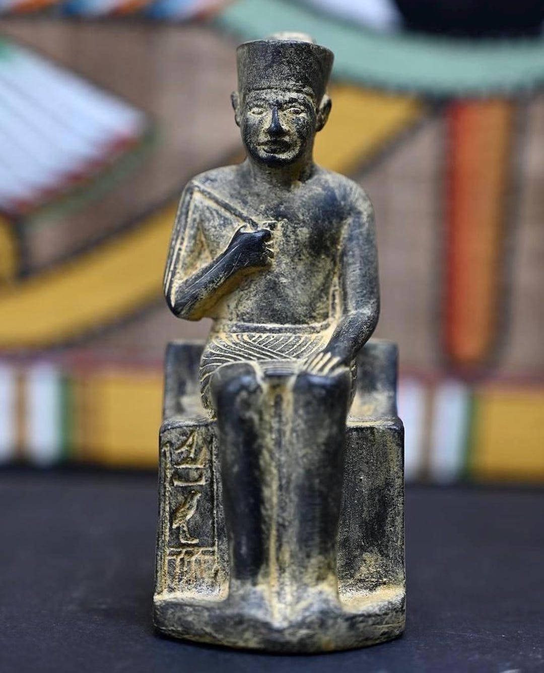 Unique King Khufu Statuettes -builder of the Great Pyramid,hand-carved ...