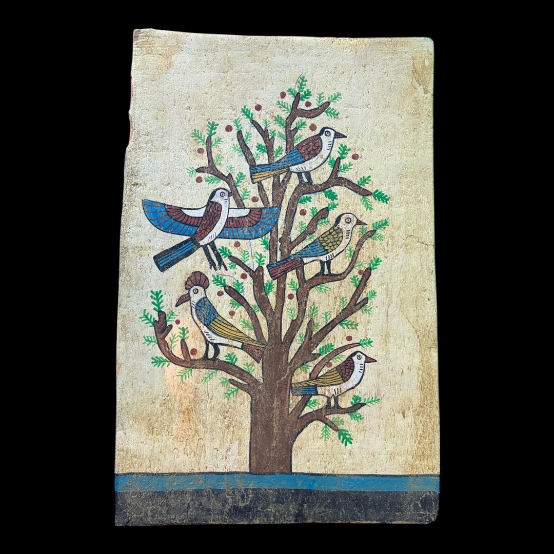 Unique Egyptian Tree of Life Wall Relief-35cm Painting Wood- Ancient ...