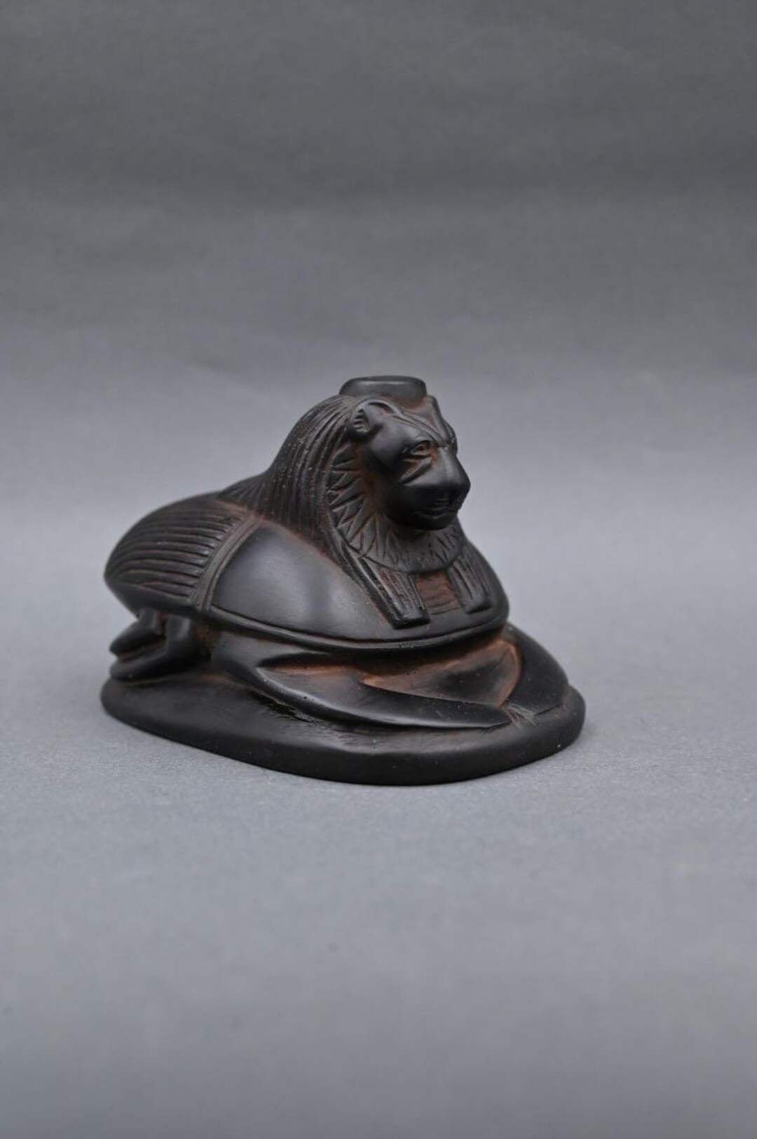 Egyptian Scarab With Head of Goddess Sekhmet Ancient Egyptian God of ...