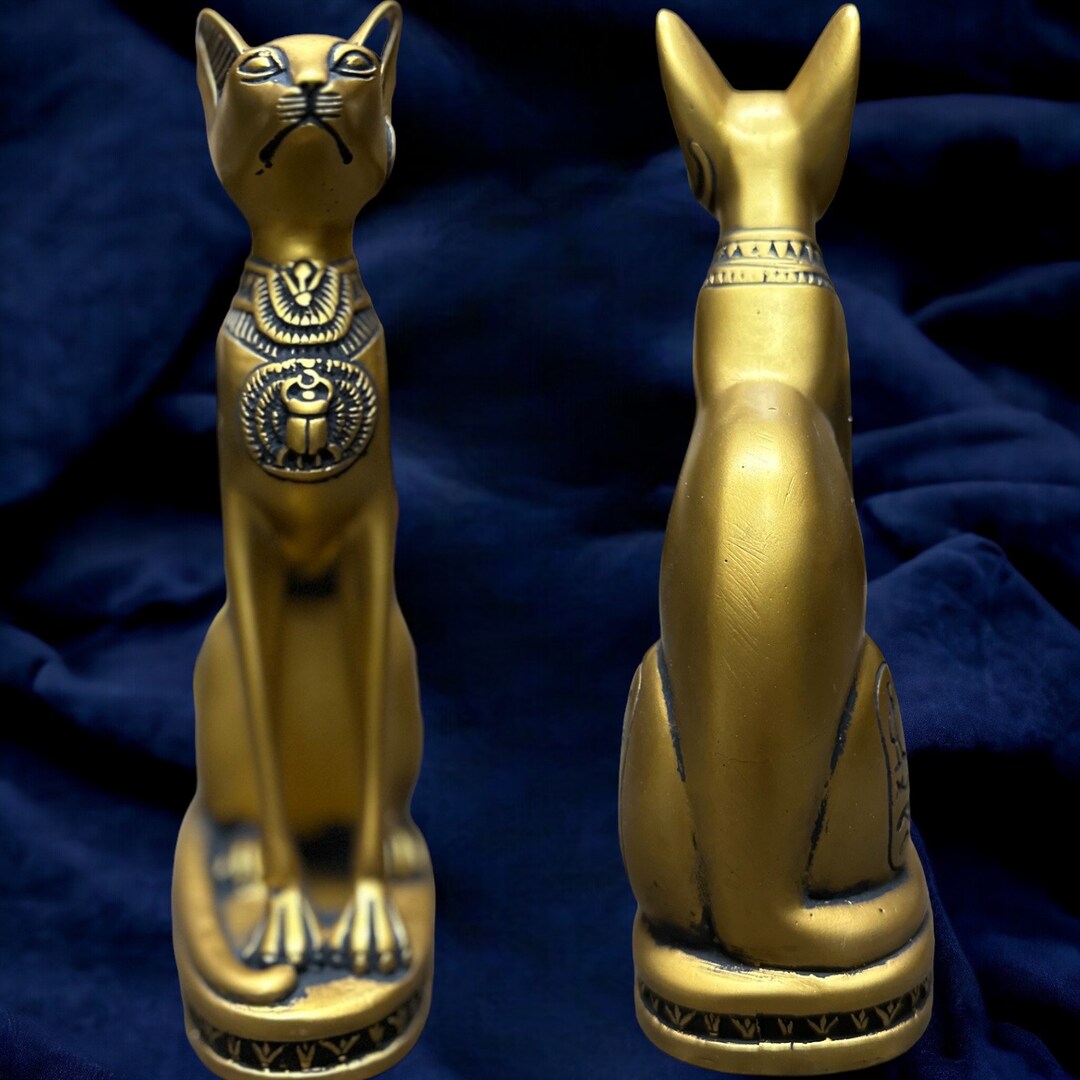 Ancient Egyptian Goddess Bastet Statue Handcrafted Stone Sculpture for ...