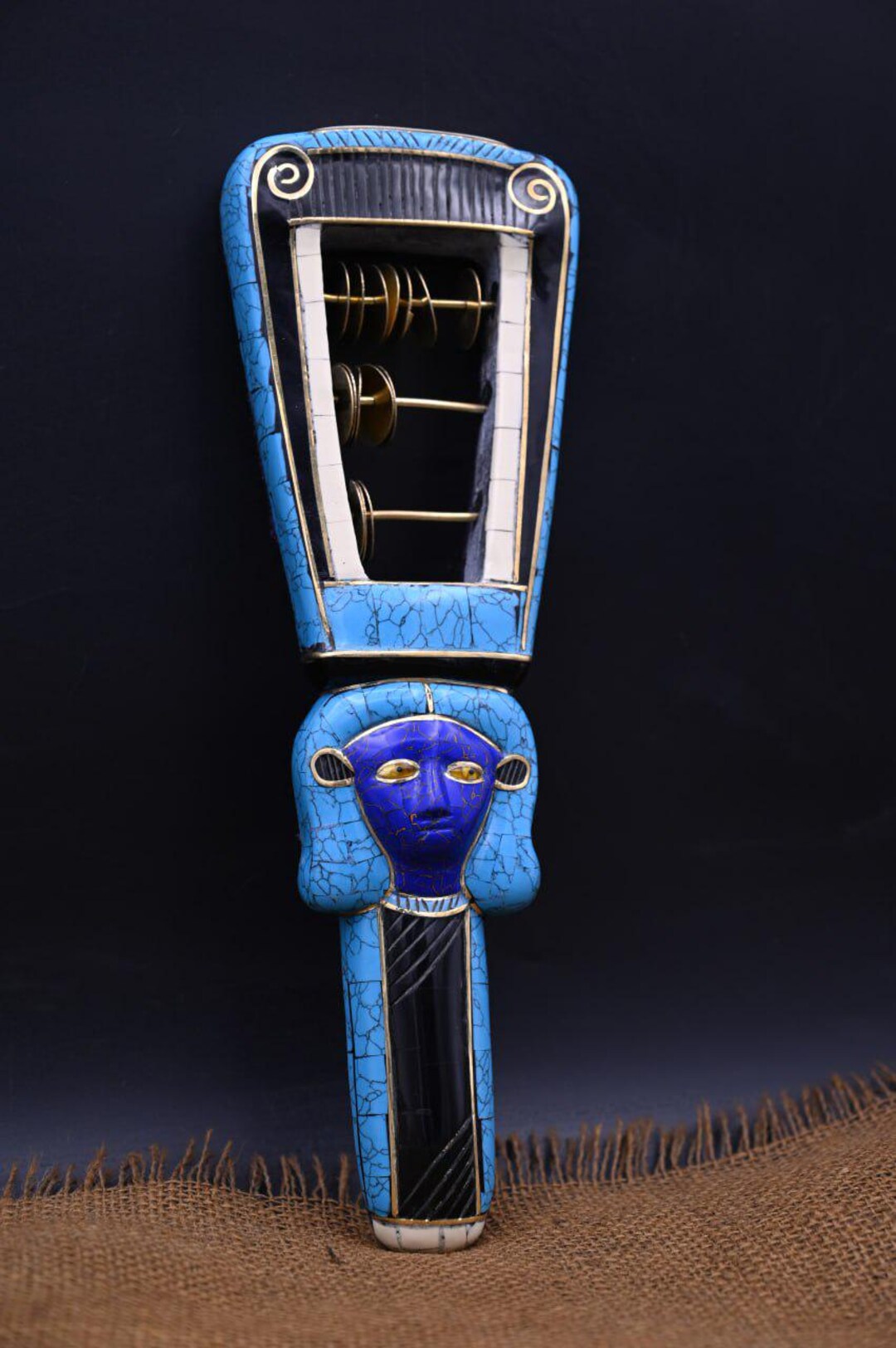 Handcrafted Hathor Sistrum Egypt Instrument Pretty Sound Hathor Goddess ...