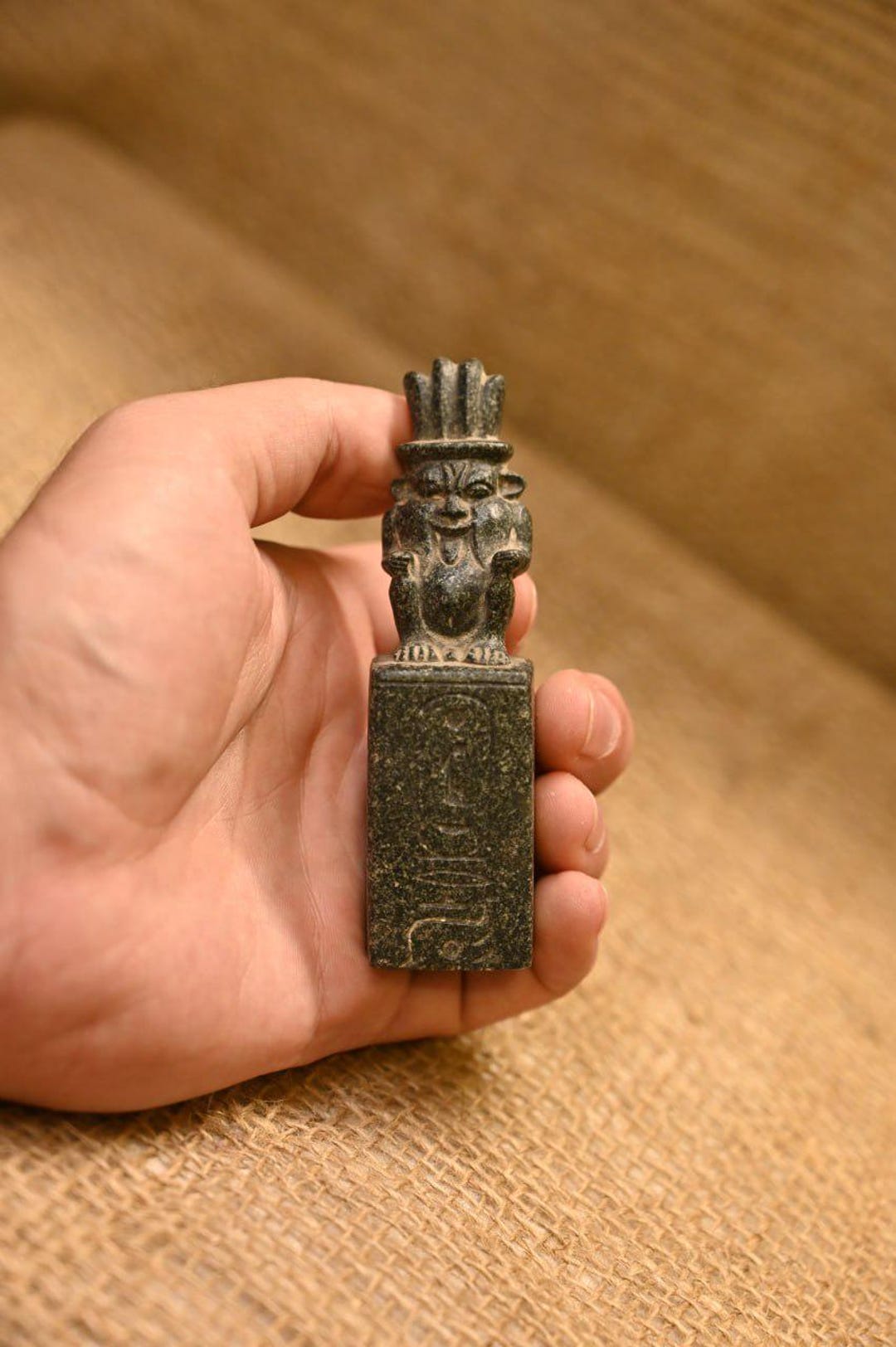 Egyptian Antiques Depicting the God Bes, the God of Fun, From Ancient ...