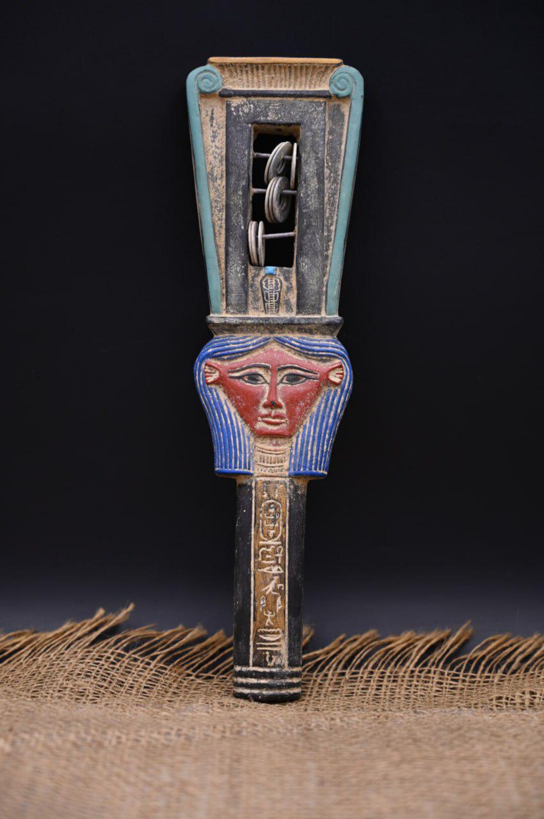 Unique Sistrum of Hathor Goddess of Beauty,protection in the Ancient ...