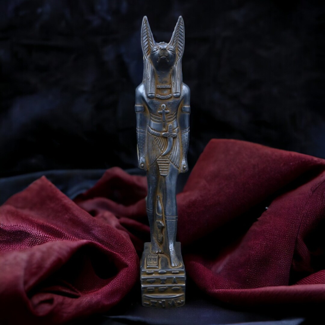 Anubis God Statue Ancient Egyptian Deity Figurine Finest Stone ...