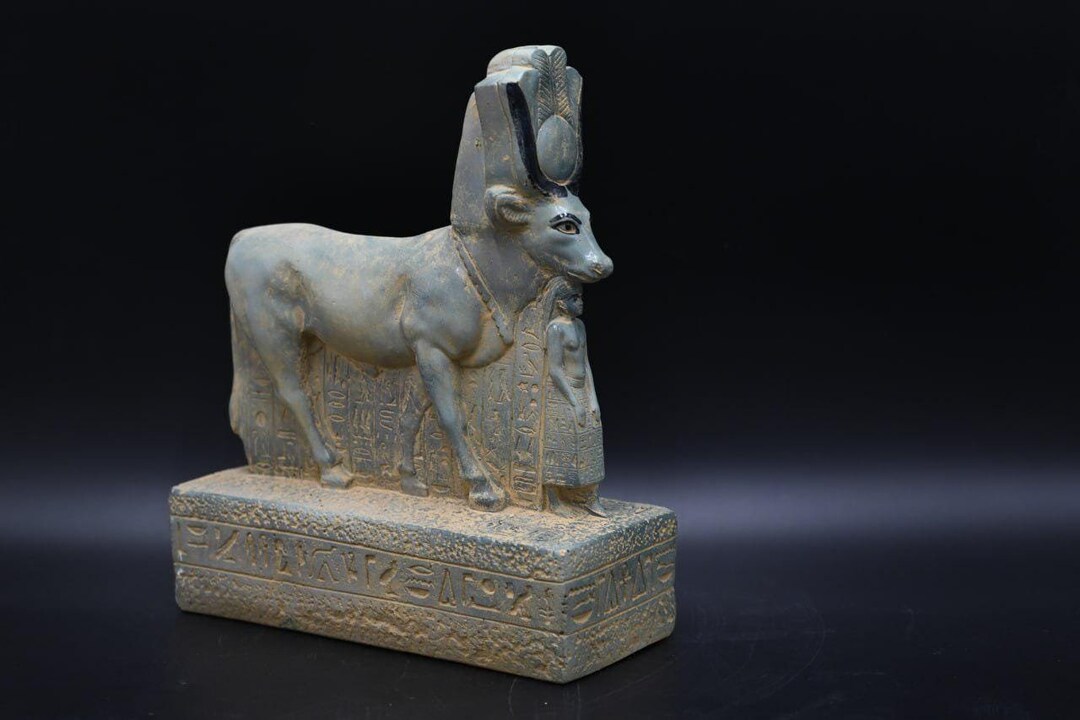 Rare Hathor Egyptian in the Form of a Cow Antiquities Statue - Ancient ...