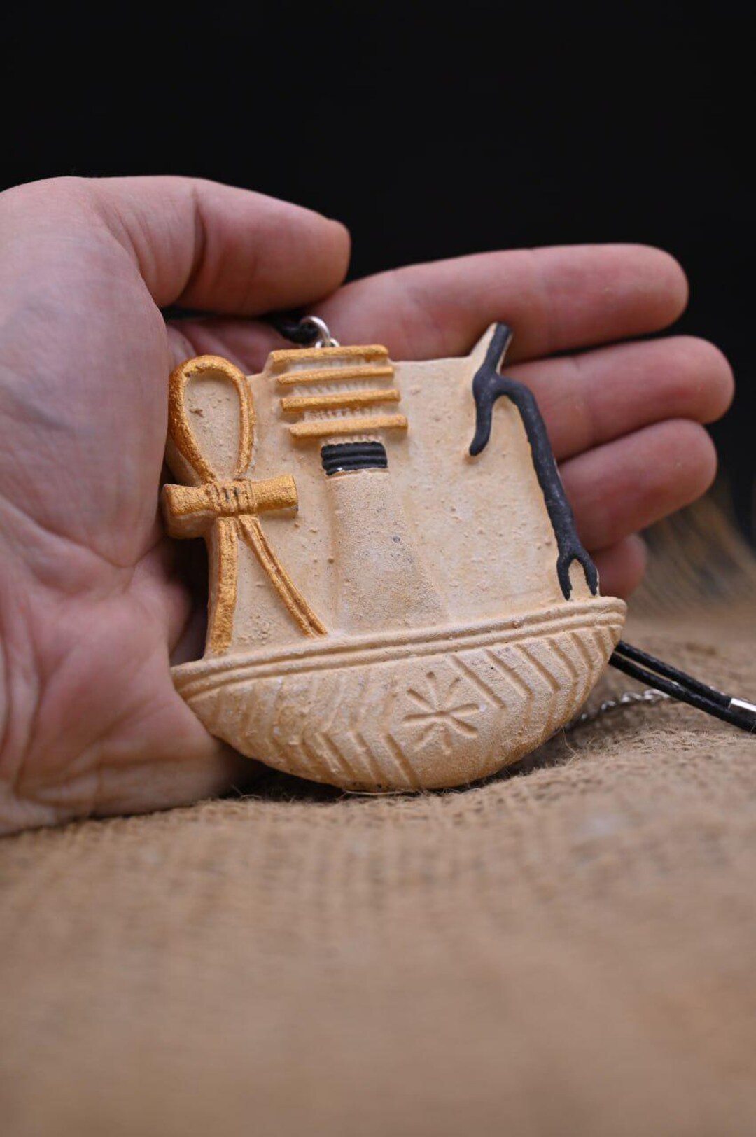 Egyptian Amulet for Scepter, Djed and Ankh, Egyptian Jewelry, Egyptian ...