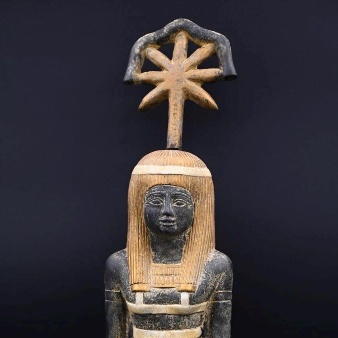 Unique Egyptian Goddess Seshat Stone Statue Ancient Egyptian Goddess of ...