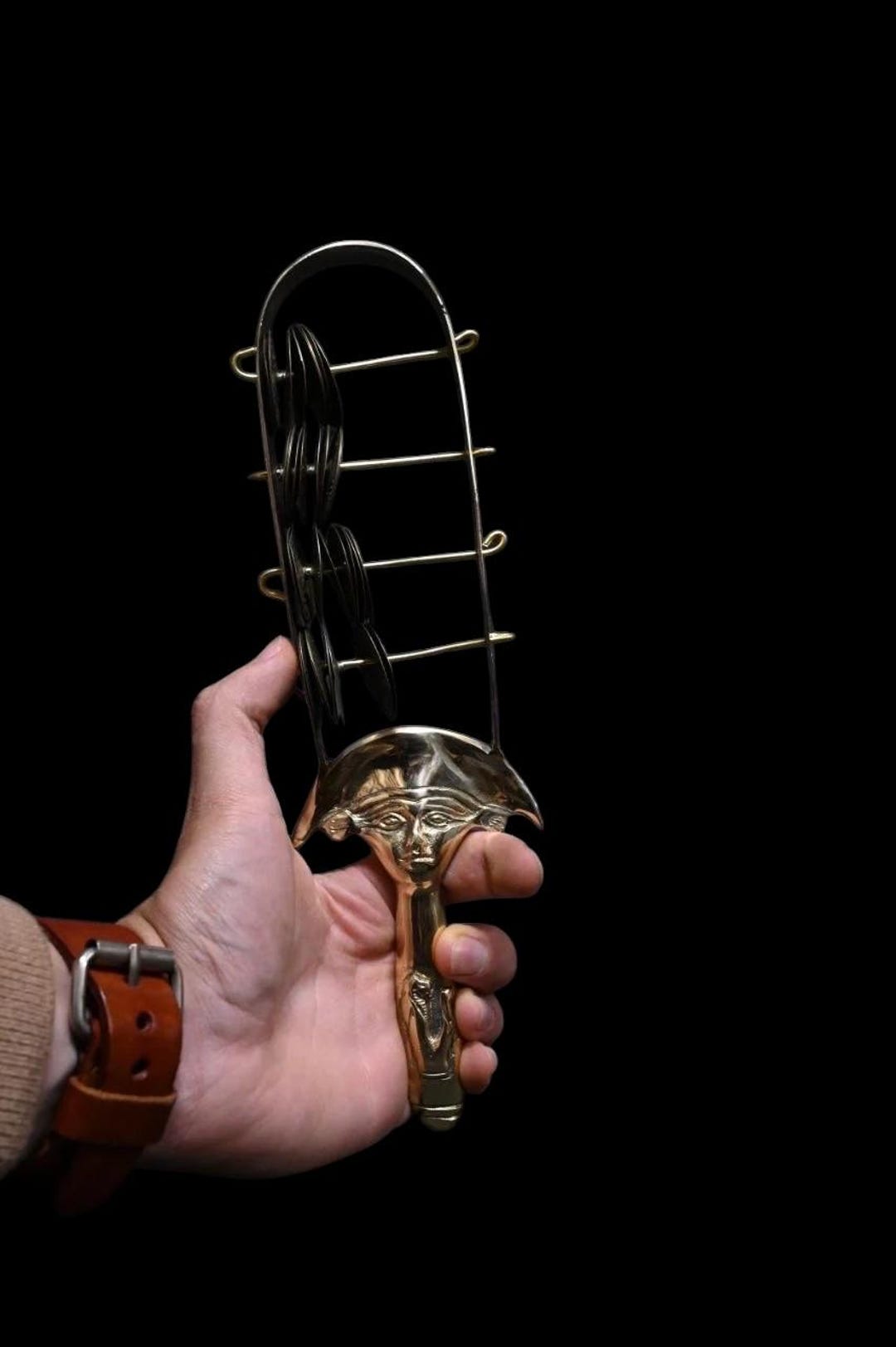 Hathor Sistrum Ancient Egyptian Instrument Pretty Sound Hathor Goddess ...