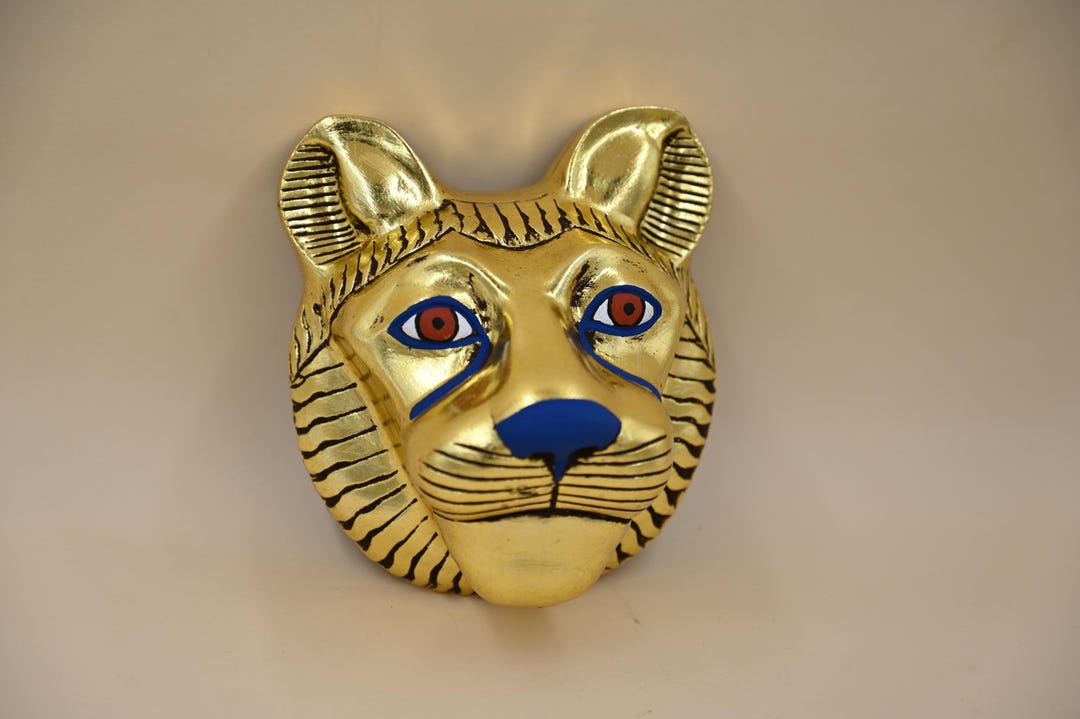 Egyptian Goddess Sekhmet Wall Mask -inspiring Powerful Statue-sculpture ...