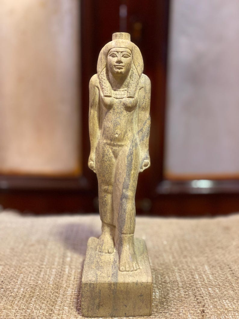 Unique Egyptian Statue of Isis,ancient Goddess of Music,love,protection ...
