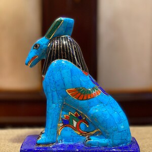 Seth Handcrafted Egyptian God Seth Statue - Stone Figurine-ancient ...