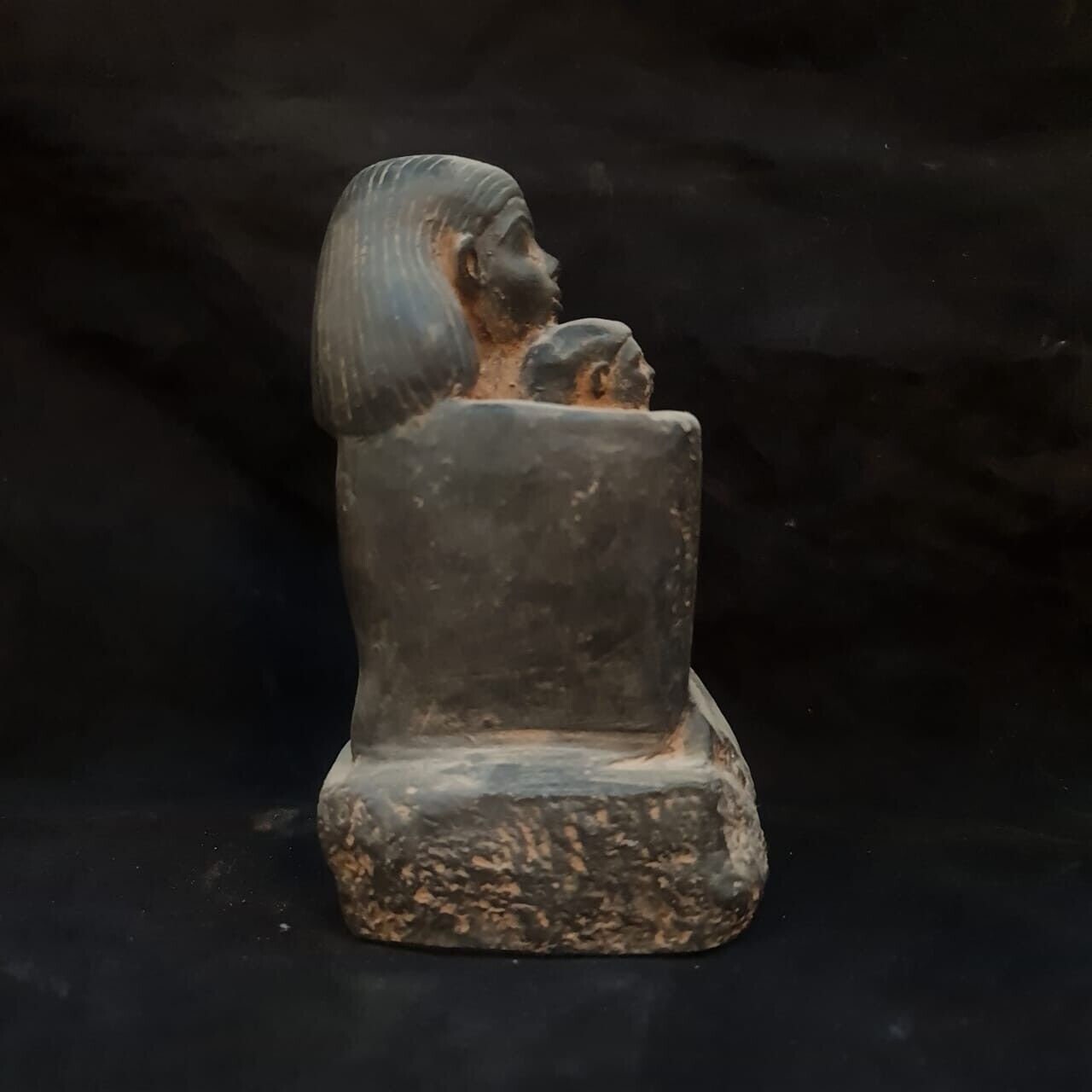 Rare Block Statue Senenmut and Neferure/ Egyptian Antiquities ...