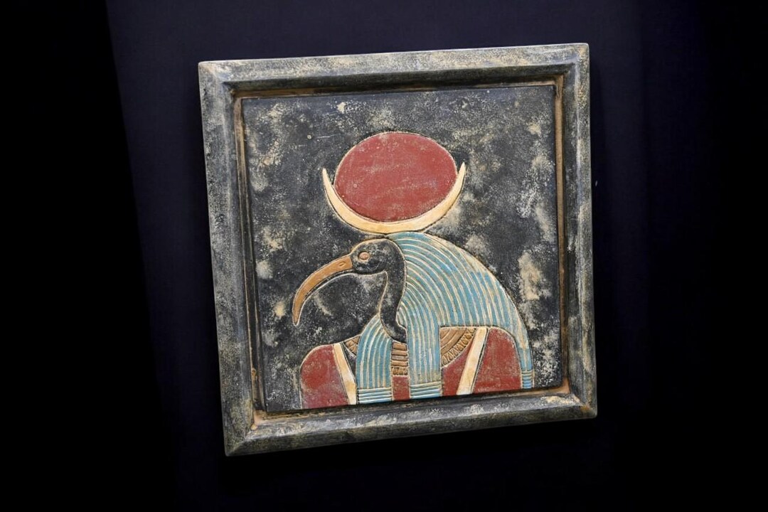 Thoth Painting, the Egyptian God of Wisdom and Writing, Egyptian ...