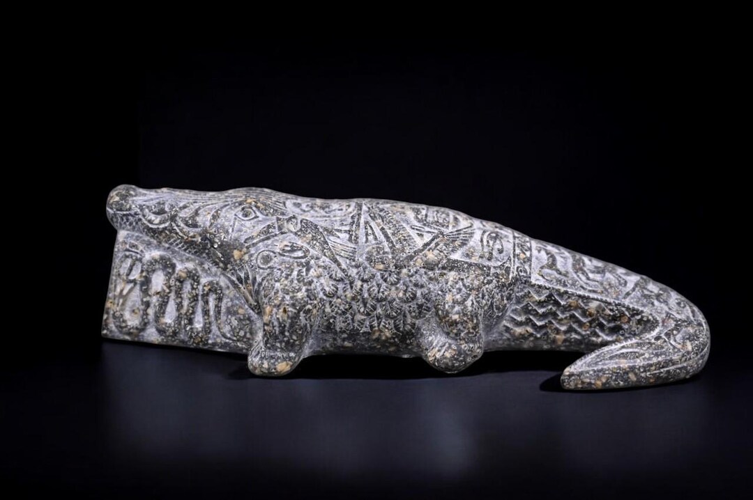 Sobek Statue Ancient Egyptian Mythology, Egyptian Crocodile , Symbol of ...