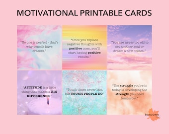 48 Motivational Printable Cards motivational Quotes, Inspirational ...