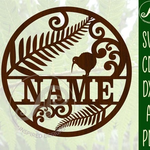 New Zealand Name Sign, SVG, Kiwiana Themed Door or Wall Hanger, Laser ...