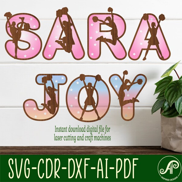 Cheer Letters Alphabet Svg - Etsy