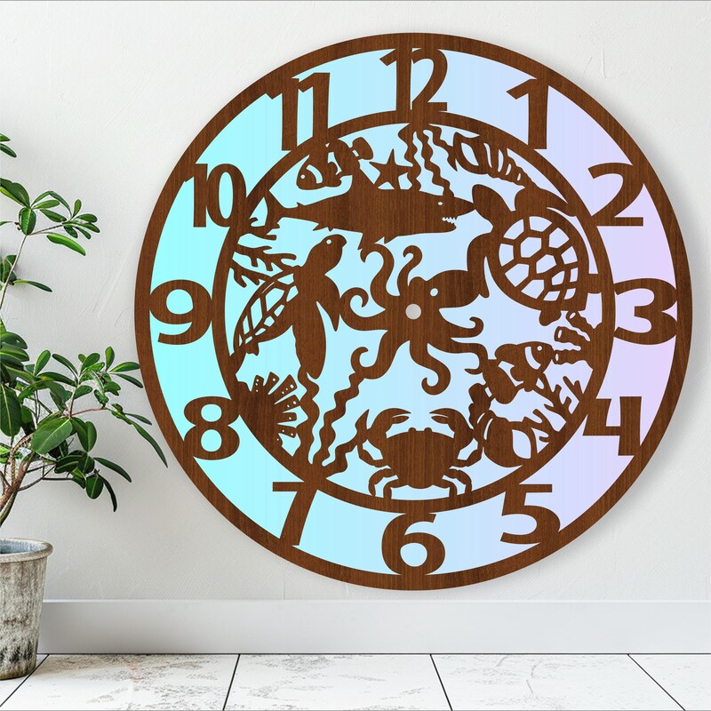 Ocean Animals Clocks - Etsy UK