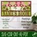Flamingo Scene 3 Layer Name Sign SVG, Wall Art, Laser Cut Template ...