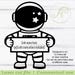 Astronaut Name Sign SVG - Laser Cut Space Theme Personalized Decor ...