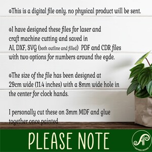 Robin Bird Wall Clock Laser Cut Files, SVG File. Vector File Ai, Cdr ...