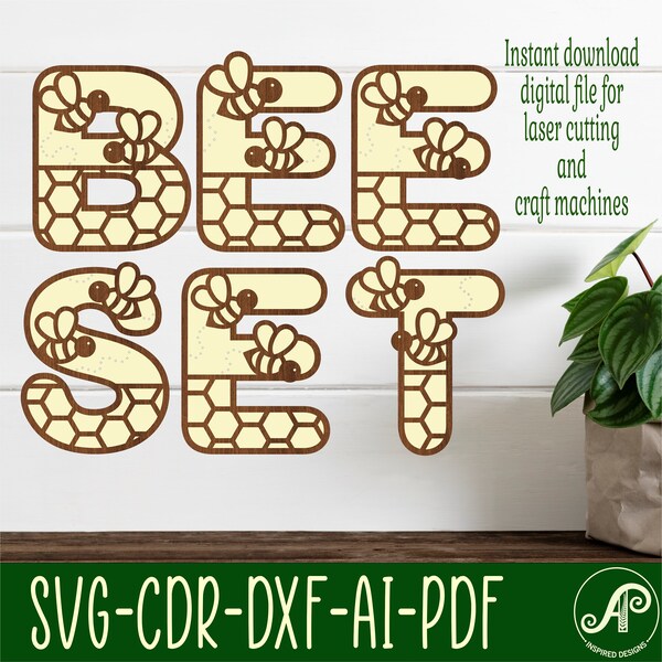 Honey Bee Alphabet - Etsy