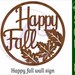 Happy Fall Wall Art, SVG File. Vector File Ai, Cdr, Dxf Instant ...