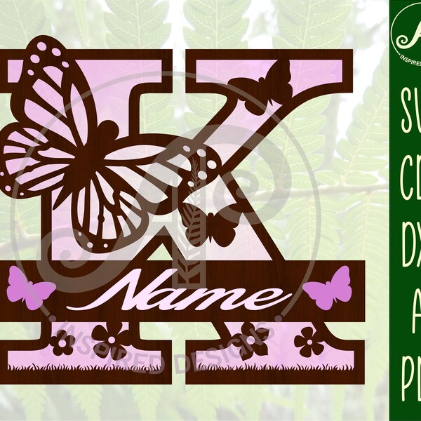 Butterfly Monogram - Etsy