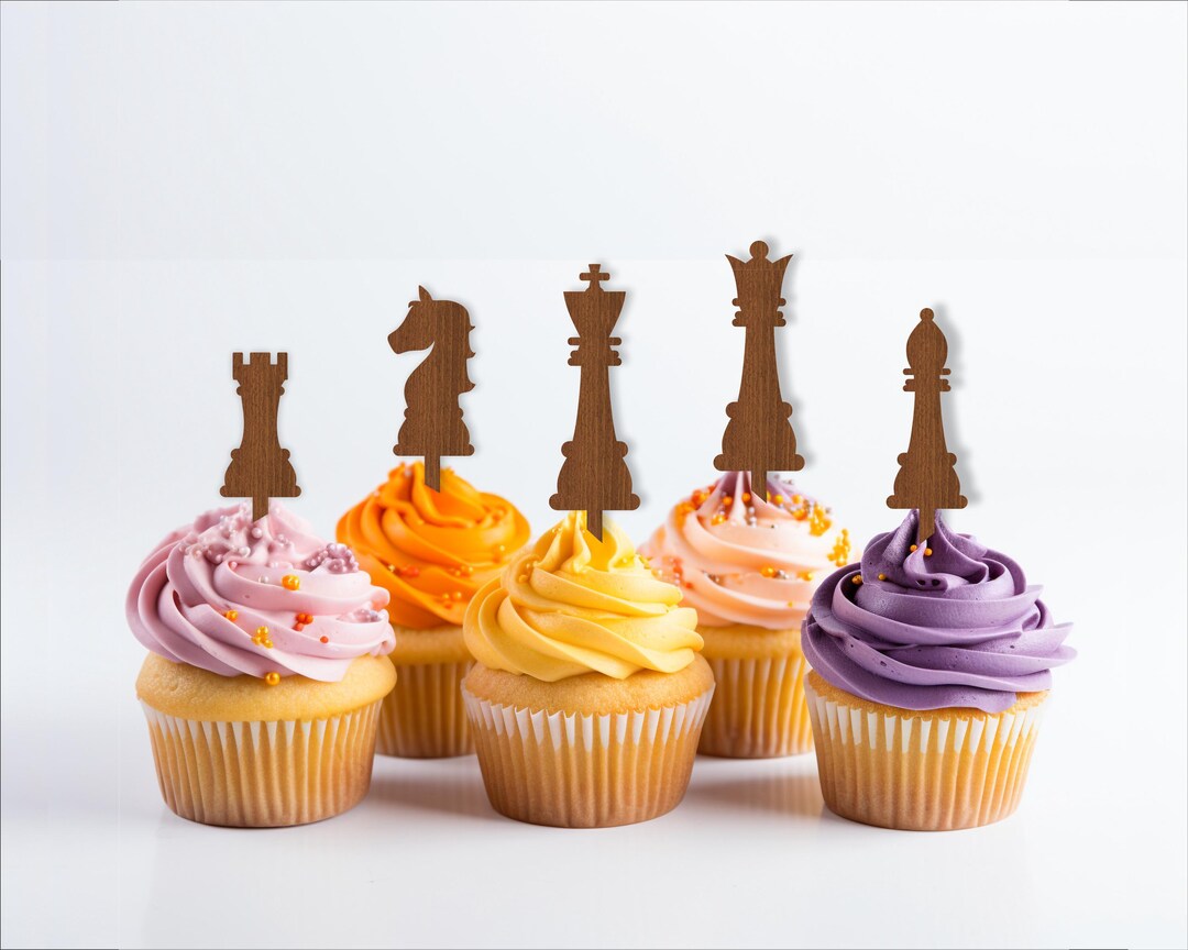 Chess Toppers, 6 Designs SVG Laser Cut, Instant Download Pdf, Dxf, Ai ...