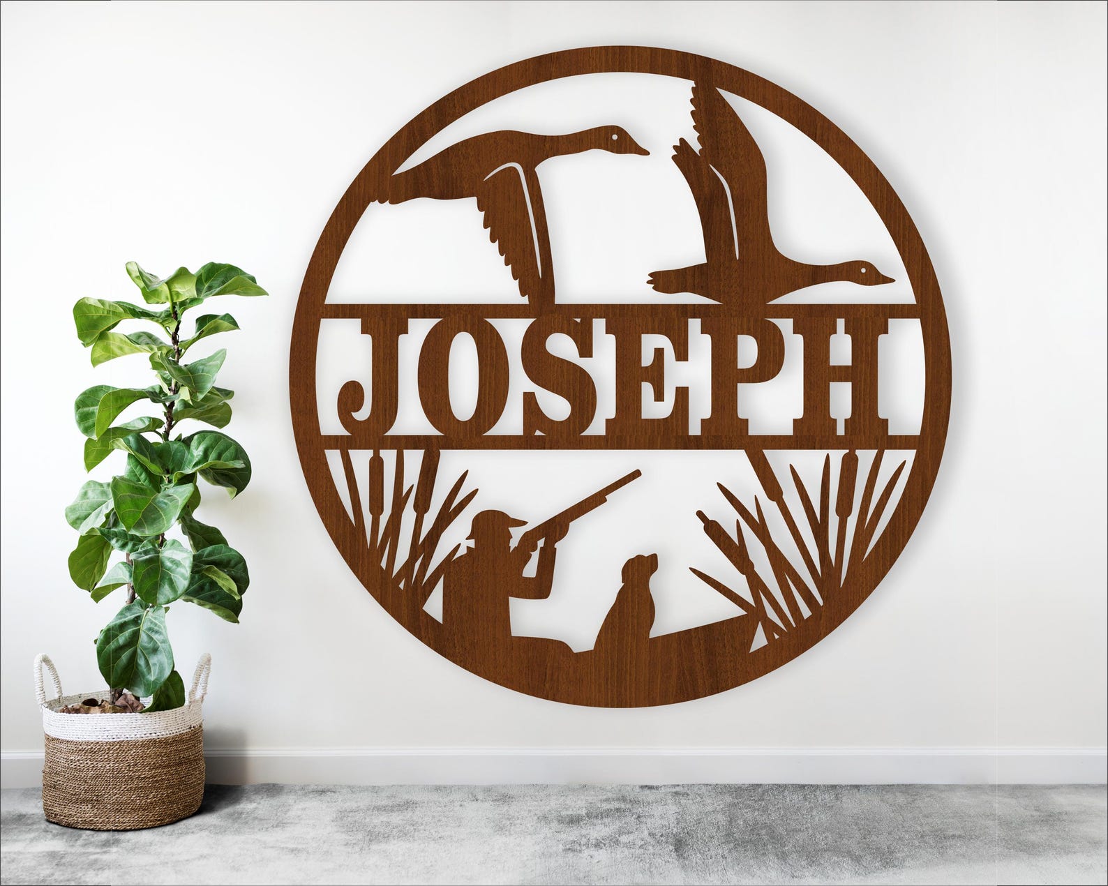 Duck Hunting Name Sign: Laser Cut Vector Template (digital Download) - Etsy