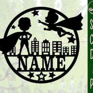 Hero Boy Name Sign, SVG, Hero Themed Door or Wall Hanger, Laser Cut ...