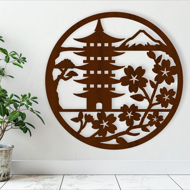 Japanese Garden Dxf - Etsy