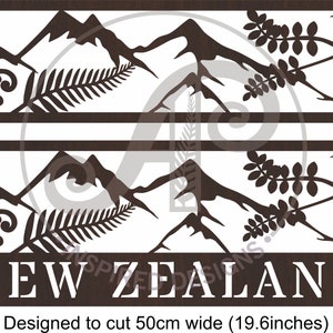 New Zealand Theme Scenery Wall Art SVG File. Vector File Ai, Cdr, Dxf ...