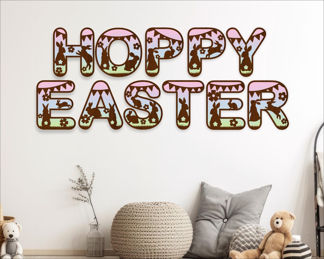 Bunny Letters 2 Layer Letters. 47 Letter Options SVG File Vector File ...