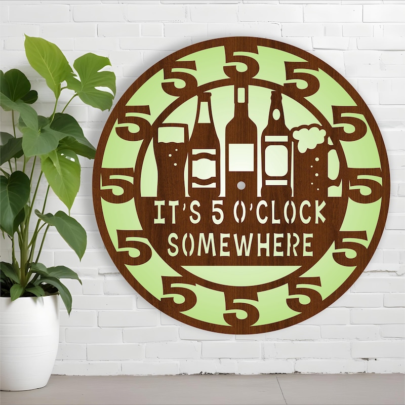 5 Oclock Somewhere Sign - Etsy