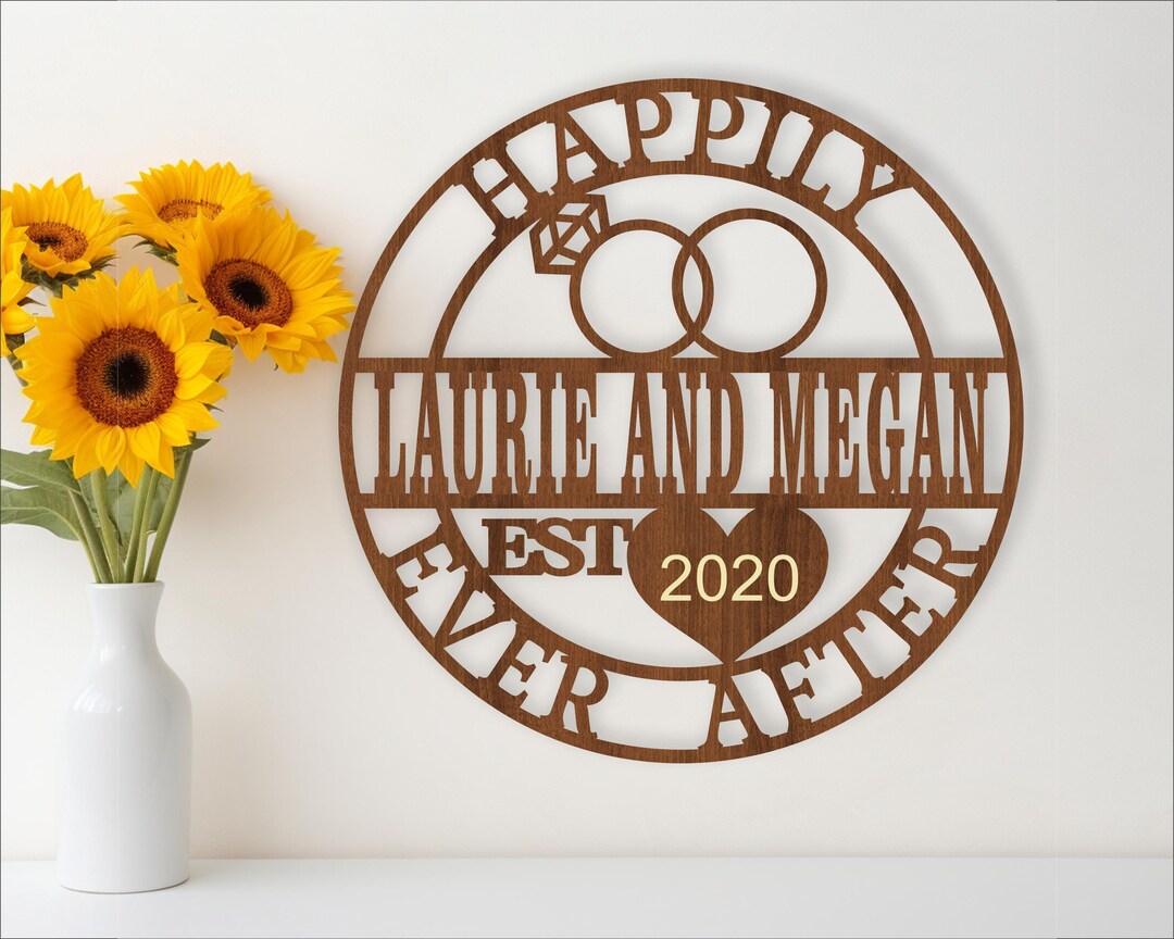 Marriage Name Sign SVG: Laser Cut Wedding Decor (digital Download) - Etsy