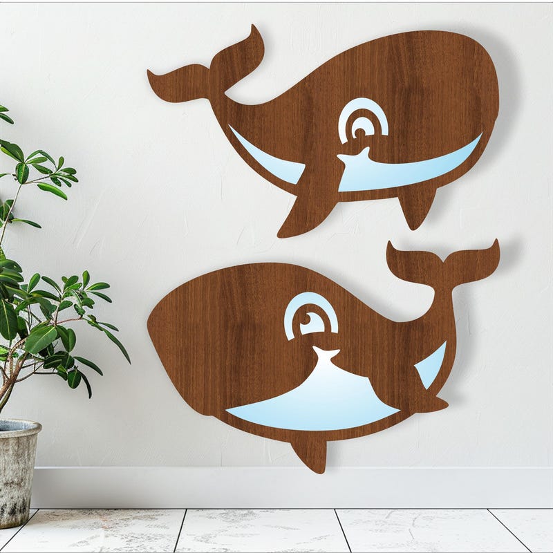 Whale Cut Out Decor - Etsy