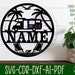Beach Caravan Name Sign, SVG, Travel Themed Door or Wall Hanger, Laser ...