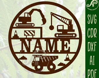 Construction Nursery Sign Dxf - Etsy