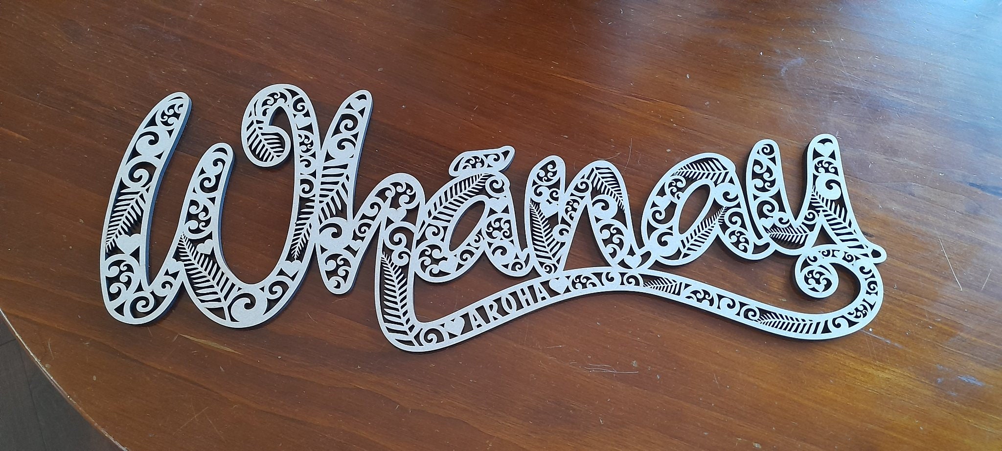 Whanau Word Design Sign Svg Laser Cut File Wall Decor. - Etsy Australia