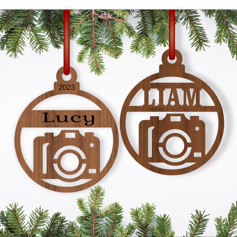 Santa Camera Ornament - Etsy