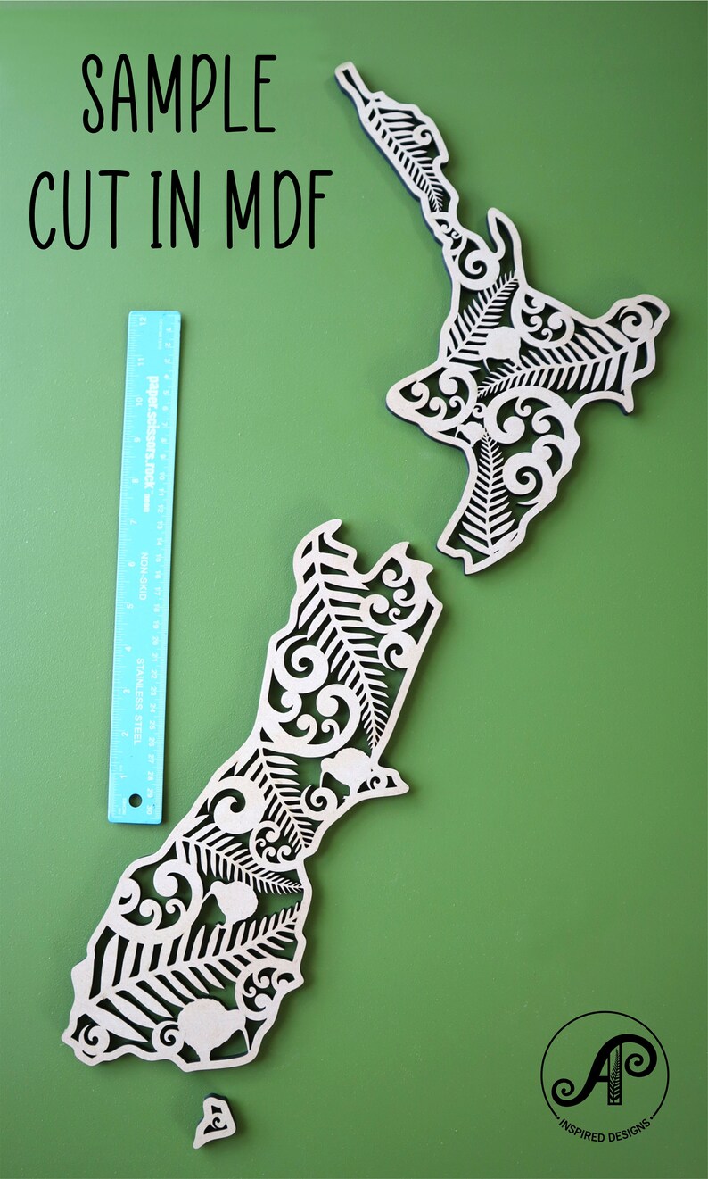 New Zealand Design SVG Laser Cut File Wall Decor. Kiwiana - Etsy UK