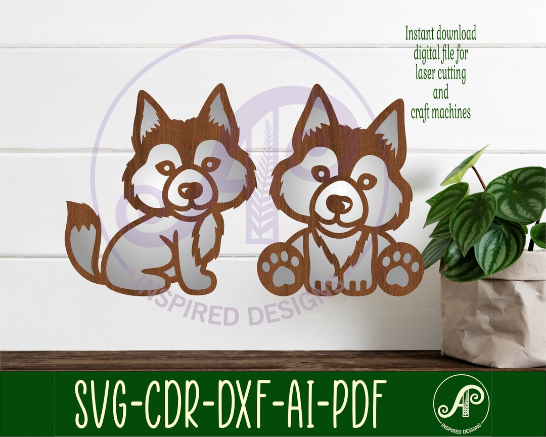 Wolf Cut Outs Laser Cut File, Shapes. Vector File SVG, Ai, Cdr, Dxf and ...